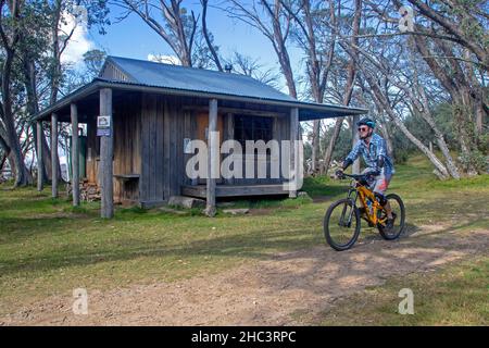 King Spur Hut on the slopes of Mt Stirling Stock Photo - Alamy