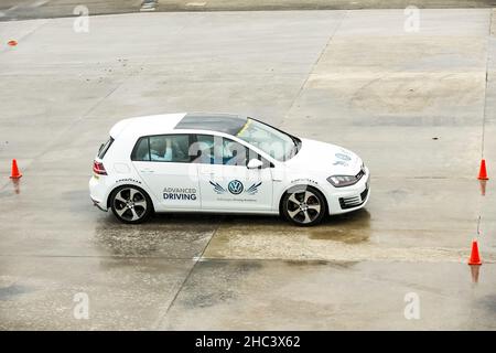 VW advanced driving instruction at Kyalami race track Stock Photo - Alamy