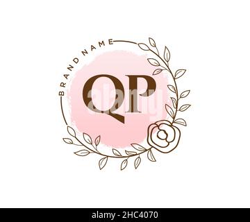 QP feminine logo. Usable for Nature, Salon, Spa, Cosmetic and Beauty ...