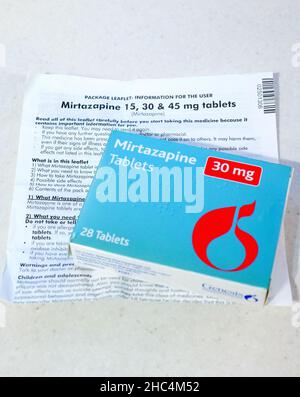 Mirtazapine, an atypical antidepressant, otherwise known as Remeron and ...