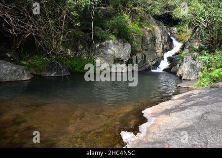 Kannimar Ootru - Triple Waterfalls and Natural Swimming Pools Stock ...