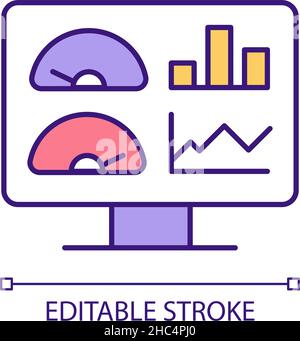 Simulation software RGB color icon Stock Vector Image & Art - Alamy