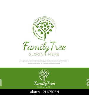 Unity abstract tree concept Stock Vector Image & Art - Alamy