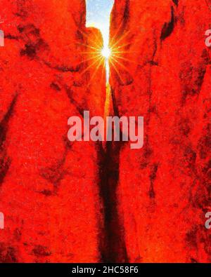 Beautiful views of nature. Famous touristic places. Colorful landscape ...