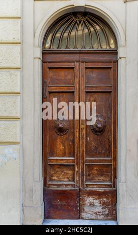 old wood door, rustical style Stock Photo - Alamy