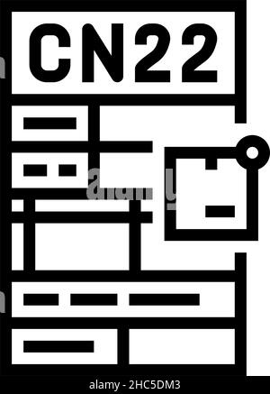 customs declaration line icon vector illustration Stock Vector Image ...