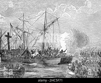 Hernando de Soto (c. 1500-1542), the Spanish explorer and conquistador ...