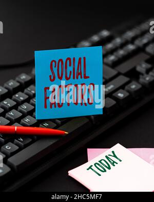 Sign displaying Social Enterprise. Conceptual photo Business that makes ...