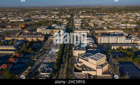 Sunset view of downtown Lancaster, California, USA Stock Photo - Alamy