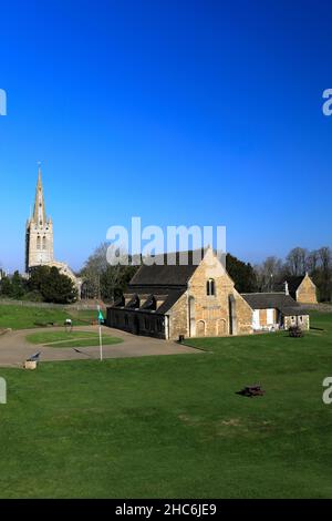 Summer view of Oakham Castle, market town of Oakham, Rutland County ...