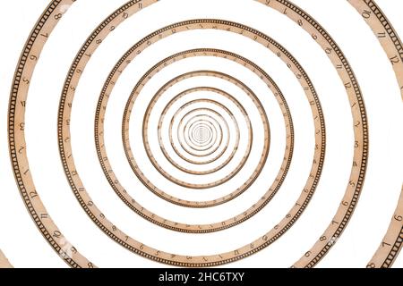 An illustration of an ancient greek spiral on the grey background made ...