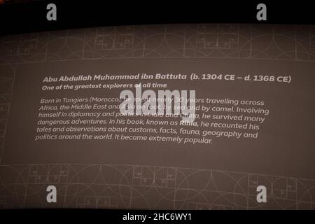 Prophets Adu Abdullah Muhammad ibn Battuta displayed in the Alif ...