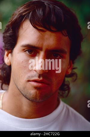 Argentinian tennis player Alberto Mancini, Roland Garros, France 1992 ...