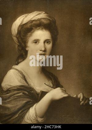 Angelica Kauffman. Portrait of the Swiss painter, Angelica Kauffmann ...