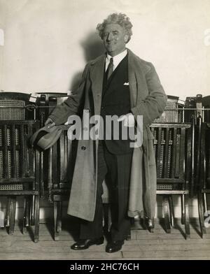 Italian operatic tenor Giovanni Martinelli arriving to the US onboard ...