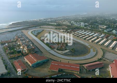 An aerial view of the Del Mar Fairgrounds and Racetrack, Saturday, Dec ...