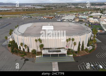 An aerial view of the Pechanga Arena, Saturday, Dec. 25, 2021, in the ...
