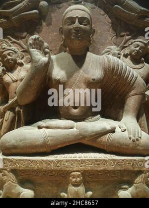 Buddha Mathura India Uttar Pradesh region of 11 century Stock Photo - Alamy