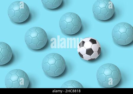 Soccer Ball Football Pattern for 3D Map Layout Stock Photo - Alamy