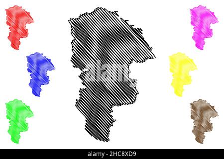 Paschim Medinipur district (West Bengal State, Republic of India) map ...