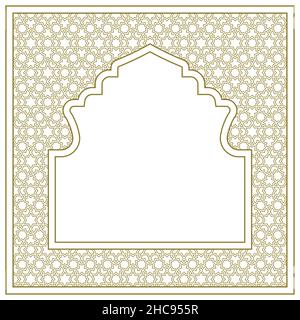 Brown Rectangular Floral Border Frame With Pink Flowers Cherry Blossoms ...
