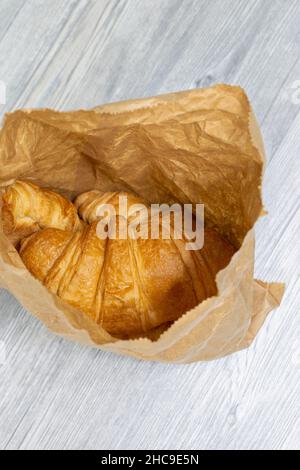 Croissants in the plastic bag Stock Photo - Alamy