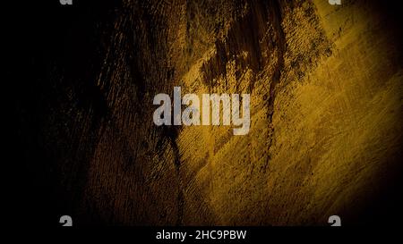 Splashes of acrylic paints on the wall, background with scuffed paint ...