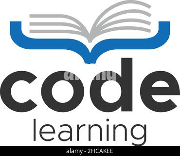 Modern design CODE LEARNING books logo design Stock Vector Image & Art ...