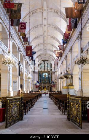 France, Paris, general view with Saint Sulpice church in the foreground ...