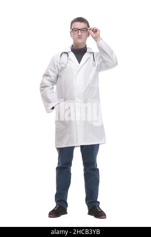 in full growth. qualified doctor looking at an x-ray Stock Photo - Alamy