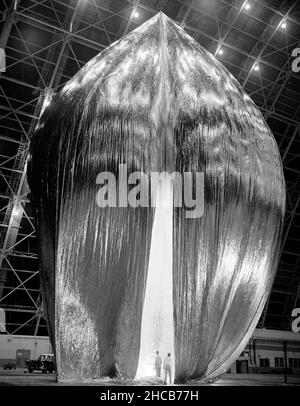 Echo 1 satellite test inflation. This satellite was a balloon of ...