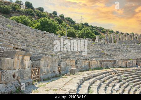 Perge Ancient City Amphitheatre. Perge, one of the Pamphylian cities ...