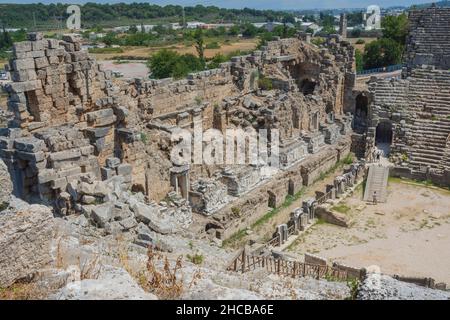 Perge Ancient City Amphitheatre. Perge, one of the Pamphylian cities ...