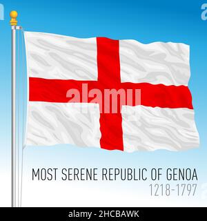 Emblem of Genoa. City of Italy. Vector illustration Stock Vector Image ...