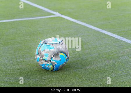 Damage Soccer Ball Stock Photo - Alamy