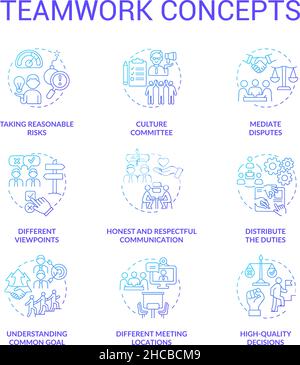 Business And Teamwork Blue 5 Icon Pack Including corporate. business ...