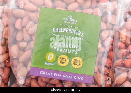 Packet of Morrison's supermarket own-label dried potato mash. For own ...