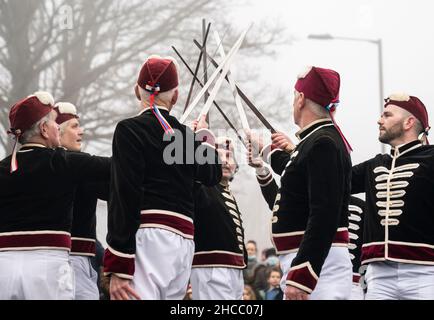 LONGSWORD DANCE: Handsworth Longsword dancers perform. A tradition of ...