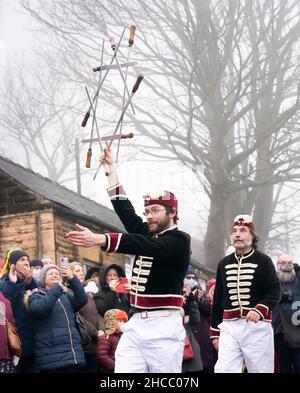 LONGSWORD DANCE: Handsworth Longsword dancers perform. A tradition from ...