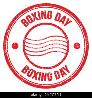 BOXING DAY, words written on black rectangle stamp sign Stock Photo - Alamy