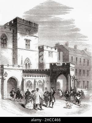 Entrance to Old House of Lords upper Parliament United Kingdom Commons ...