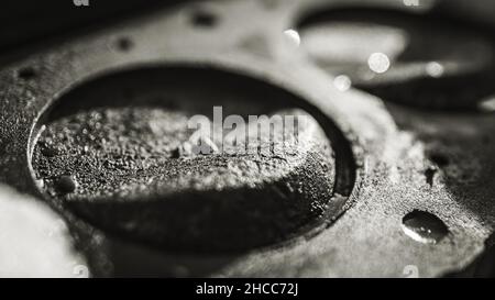 A closeup shot of an old rusty engine Stock Photo - Alamy