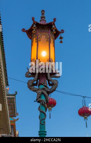 A vertical shot of a street lamp against a gloomy sky Stock Photo - Alamy
