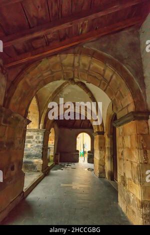 Romanesque church of San Salvador gradas de Salime Stock Photo - Alamy