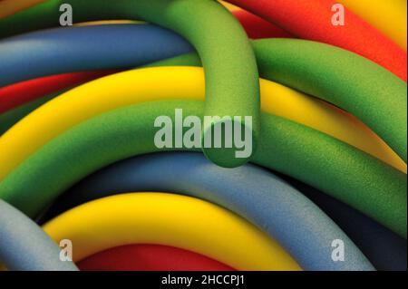 Closeup of colorful Silicon Rubber Cord Stock Photo - Alamy