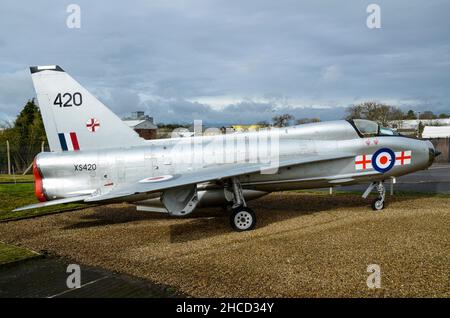 English Electric Lightning T5 on tarmac Stock Photo - Alamy