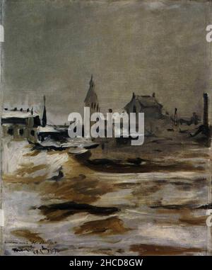 Effect of Snow at Petit Montrouge by Edouard Manet- Oil Painting ...