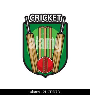 Wicket Stump icon logo sign vector outline in black and white color ...