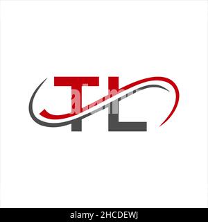 Initial Letter TL Logo Design Vector Template. Linked Typography TL ...