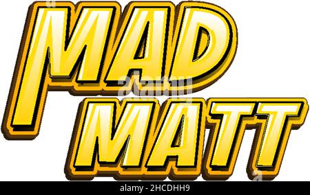 Mad Matt logo text design illustration Stock Vector Image & Art - Alamy